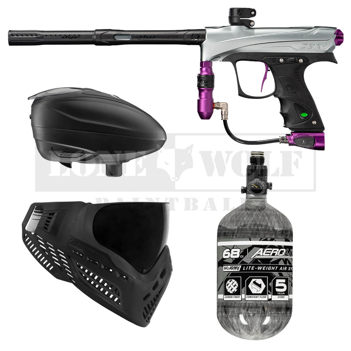 Dye CZR+ Speedball Package – Lone Wolf Paintball