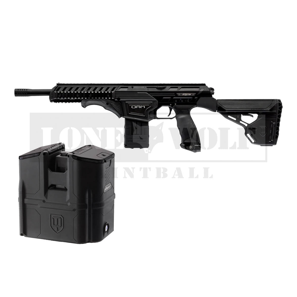 Dye DAM Assault Matrix & Box Rotor Combo – Lone Wolf Paintball