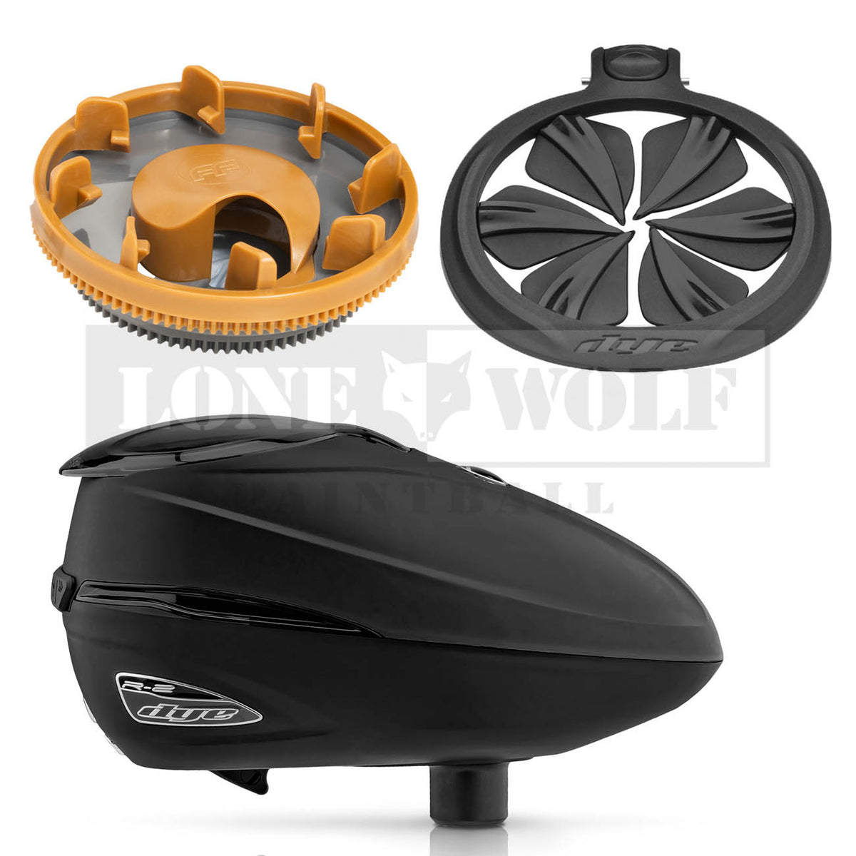Dye Rotor R2 w/ Funnel Feed System & Quick Feed Combo – Lone Wolf Paintball