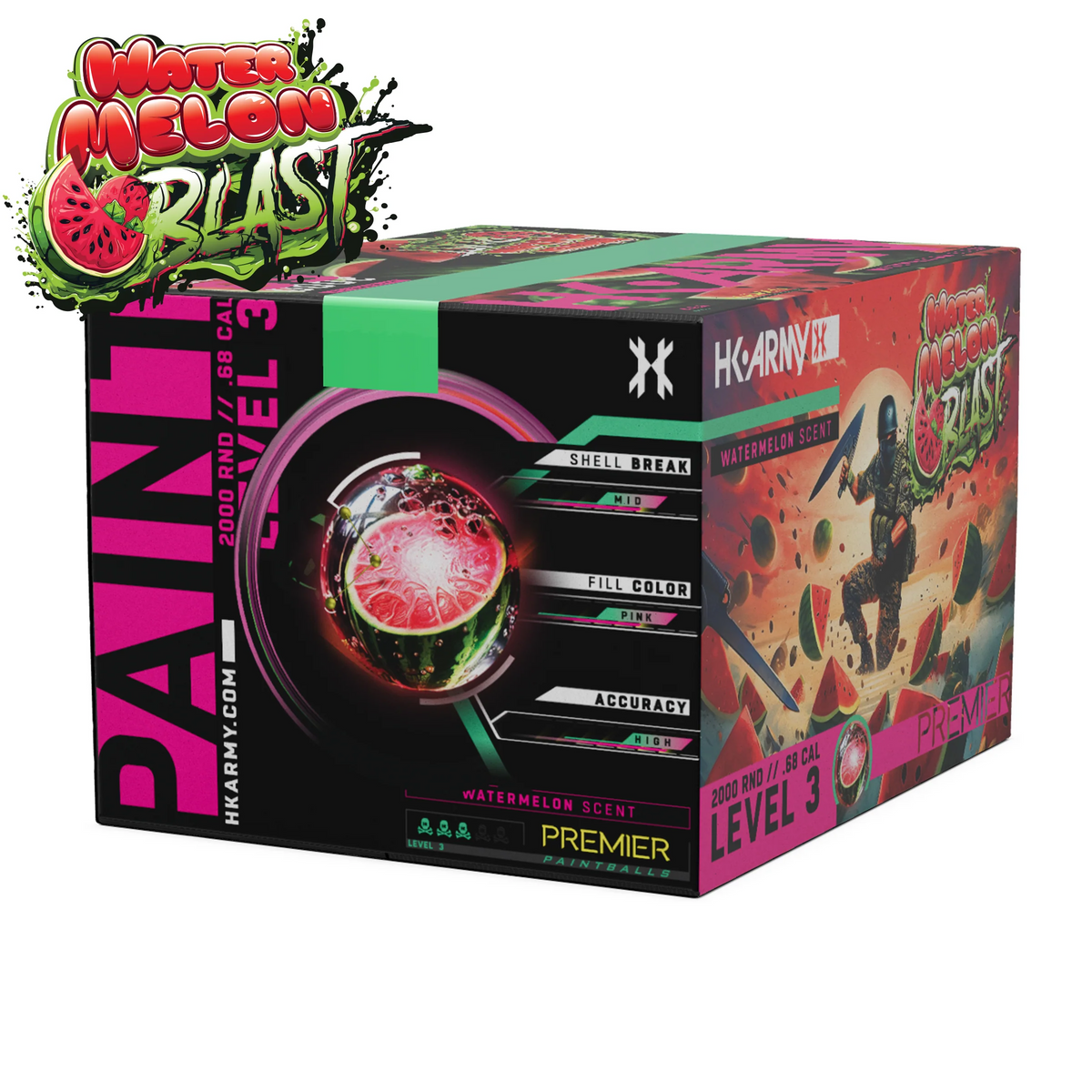 HK Army Watermelon Blast Premier Paintballs (.68 Caliber) – Lone Wolf ...