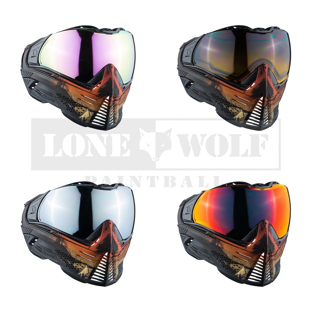 Red Skull Paintball Mask