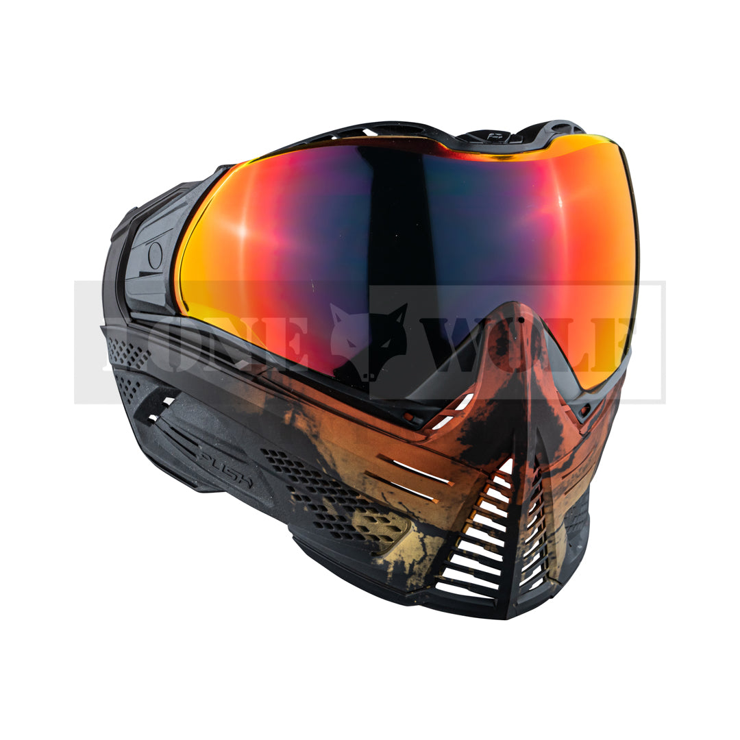 Red Skull Paintball Mask