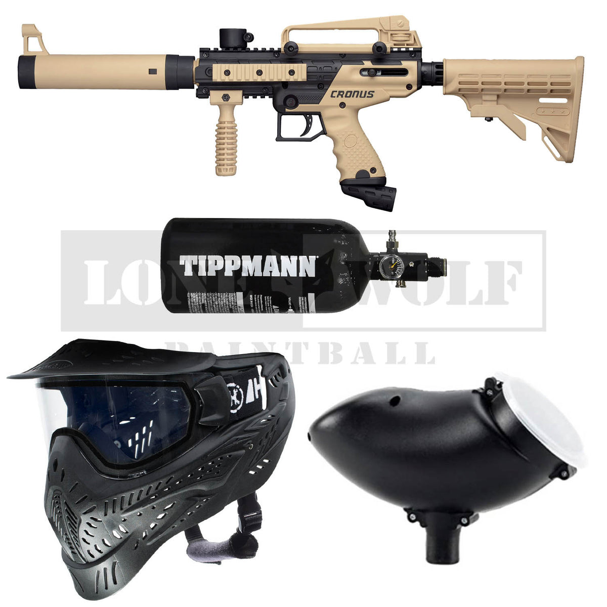 Tippmann Cronus Tactical Woodsball Package – Lone Wolf Paintball